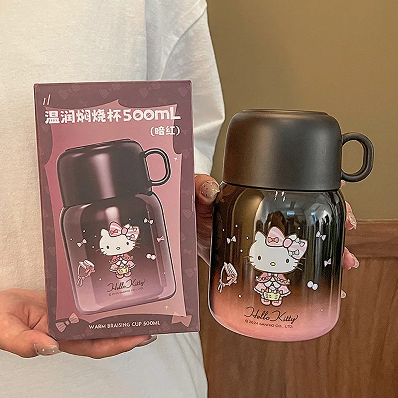 Sanrio Thermos Cup Hello Kitty Kuromi Stainless Steel Stew Beaker Large ...