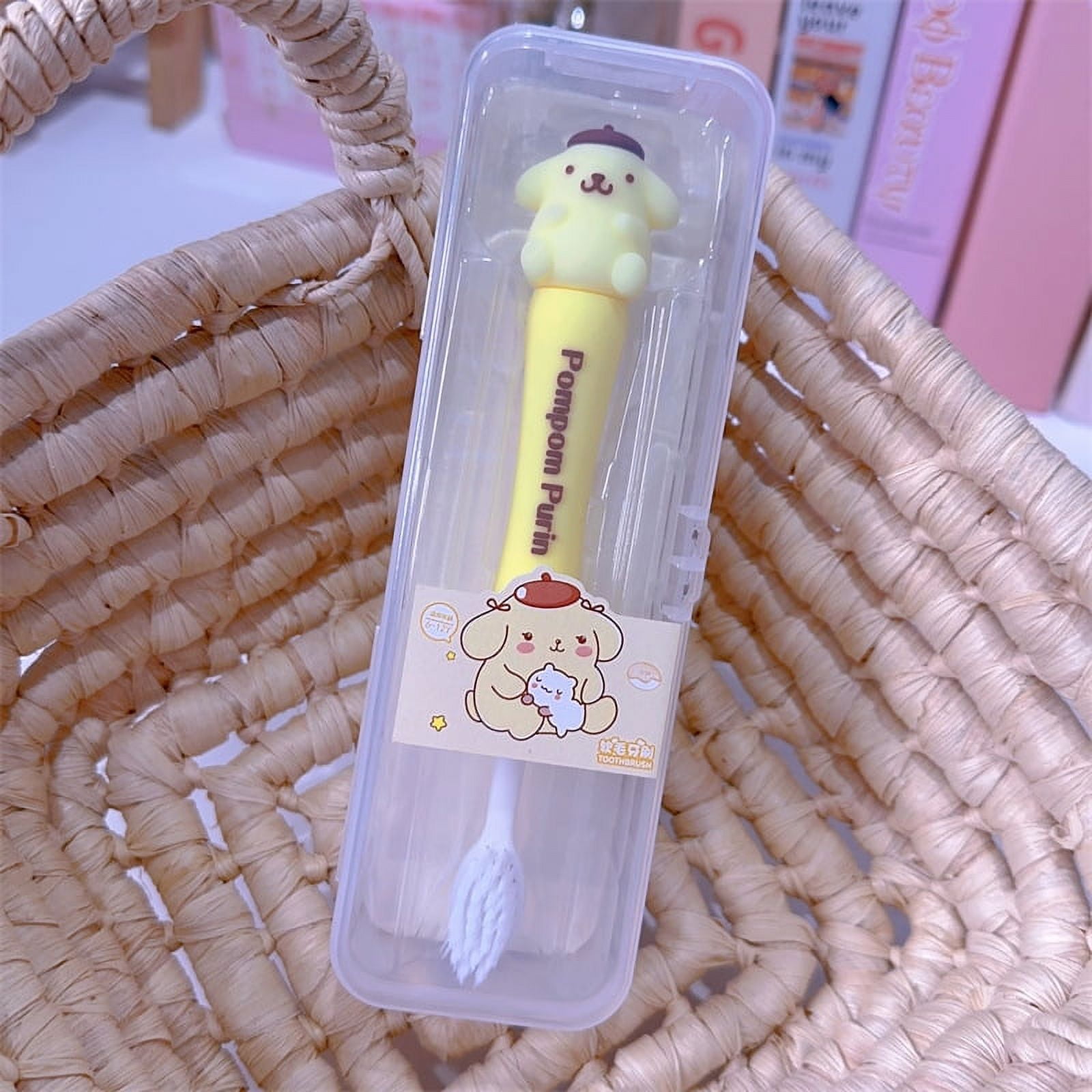 Sanrio Toothbrush Kawaii Cartoon Cinnamoroll Kuromi Kids Household ...