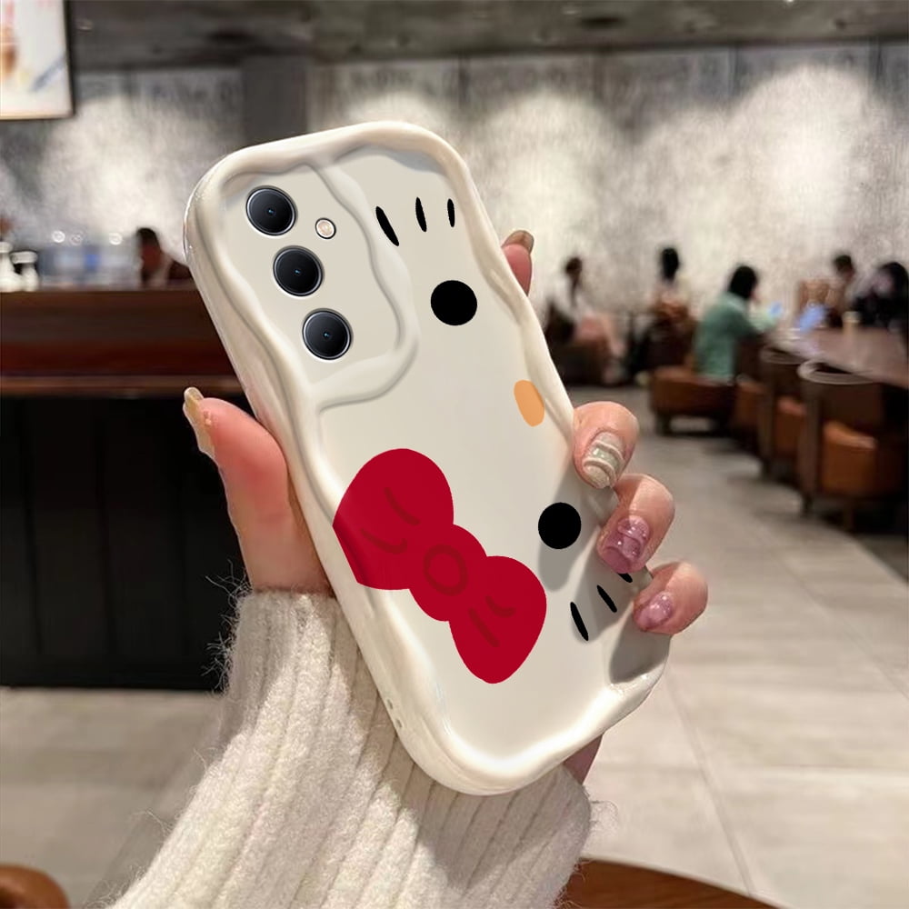 Sanrio Toy Hello Kitty 3D Wave Case For Samsung A73 A72 A71 A55 A54 A53 A35 A34 A33 A25 A24 A23 ...