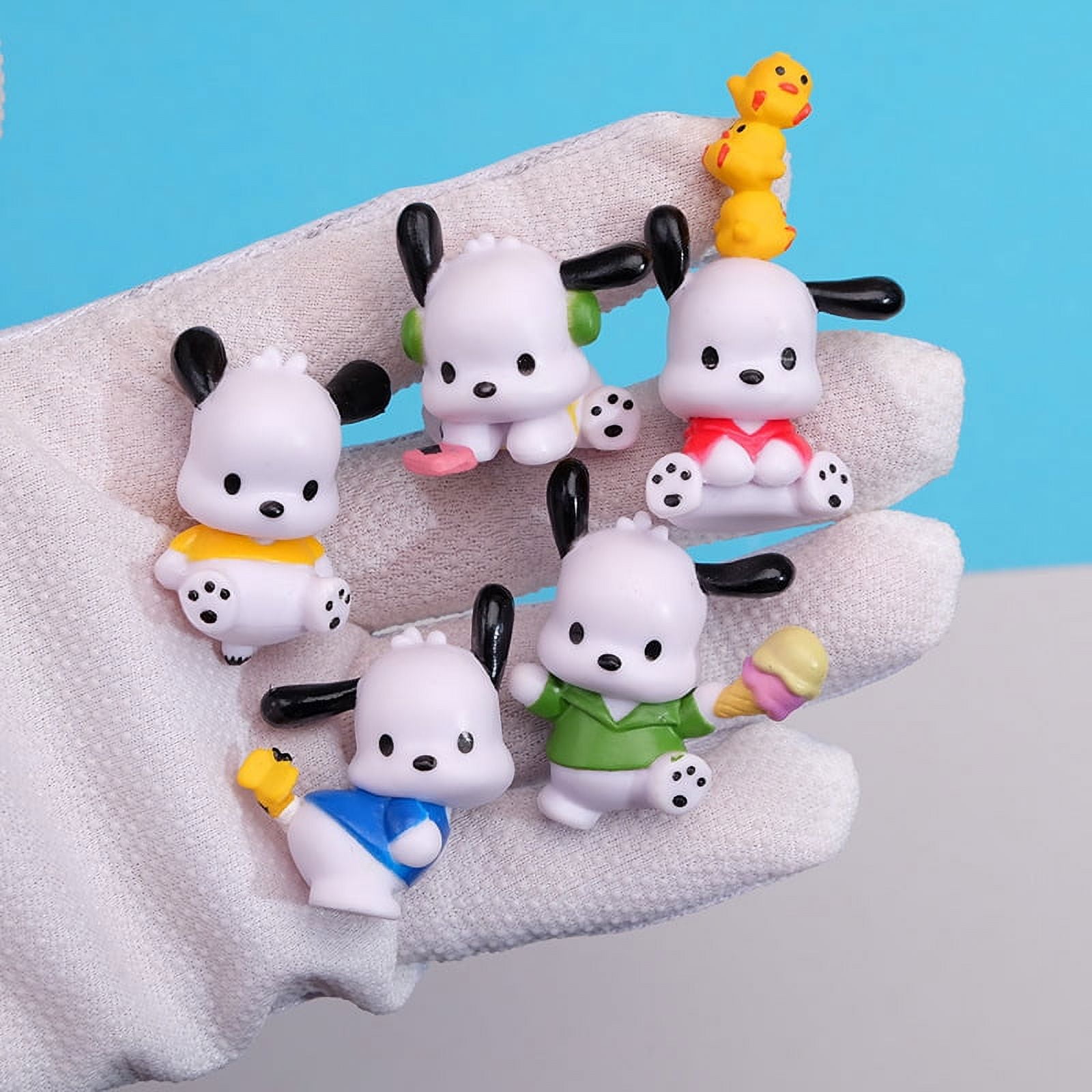 Sanrio Toys Kawaii Pochacco Hello Kitty Melody Kuromi Dolls Action ...