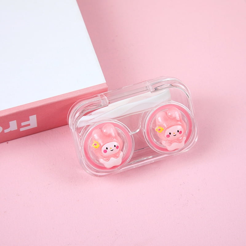 Sanrio Transparent Kawaii Contact Lens Case Cartoon Cute Mini Contact ...