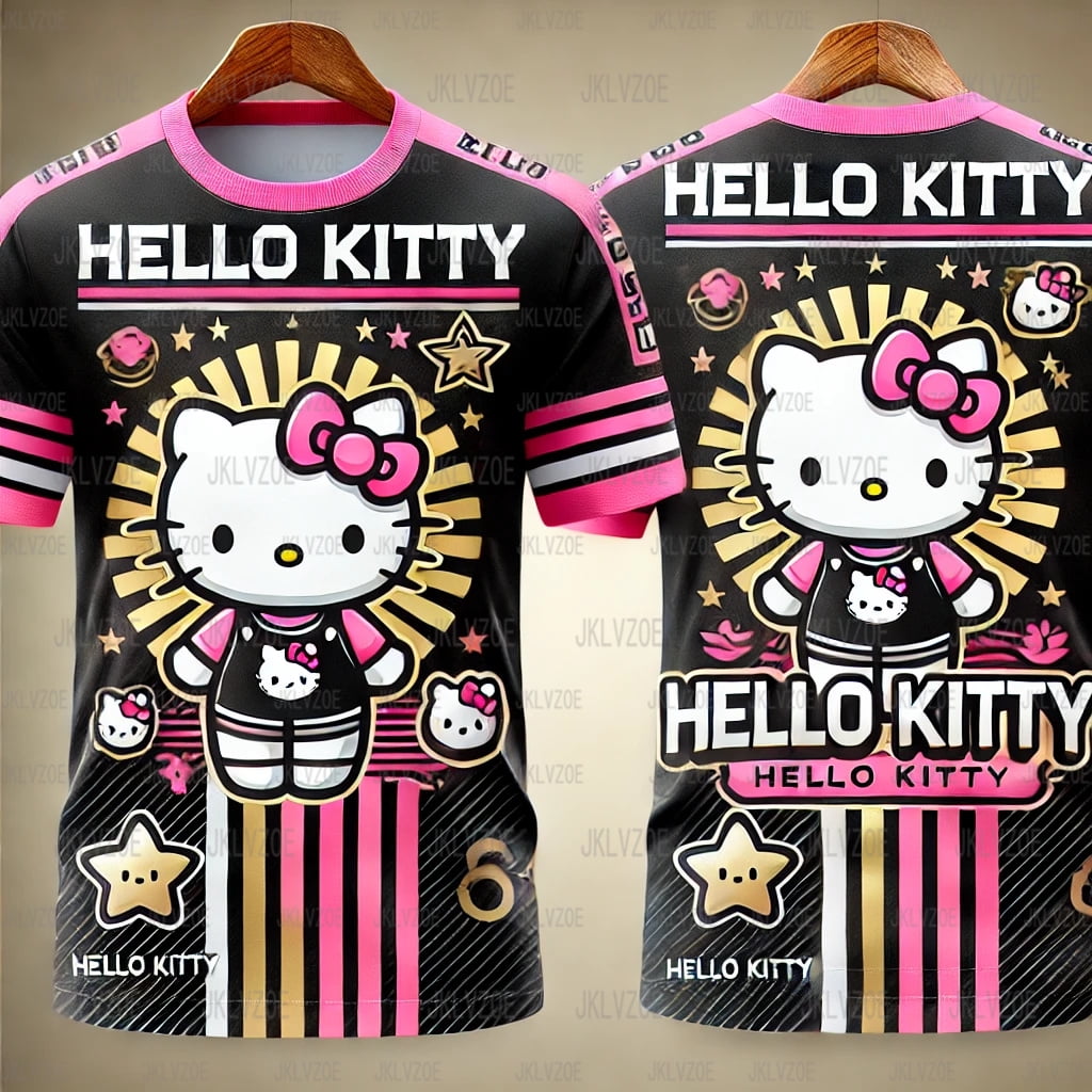 Sanrio Tshirt 3D Print Hello Kitty Special Edition Family O-Collar Tees ...
