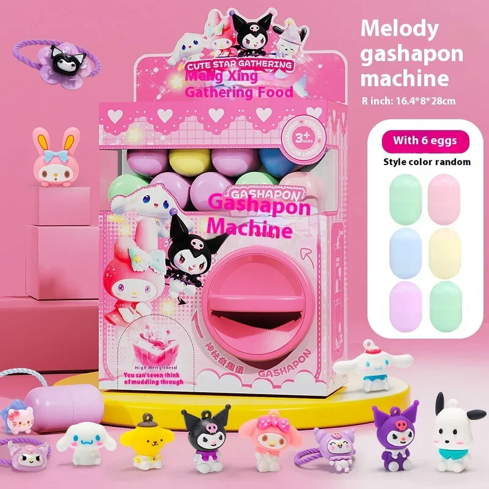 Sanrio Twist Egg Machine New Party Game DIY Surprise Doll Twist Egg ...