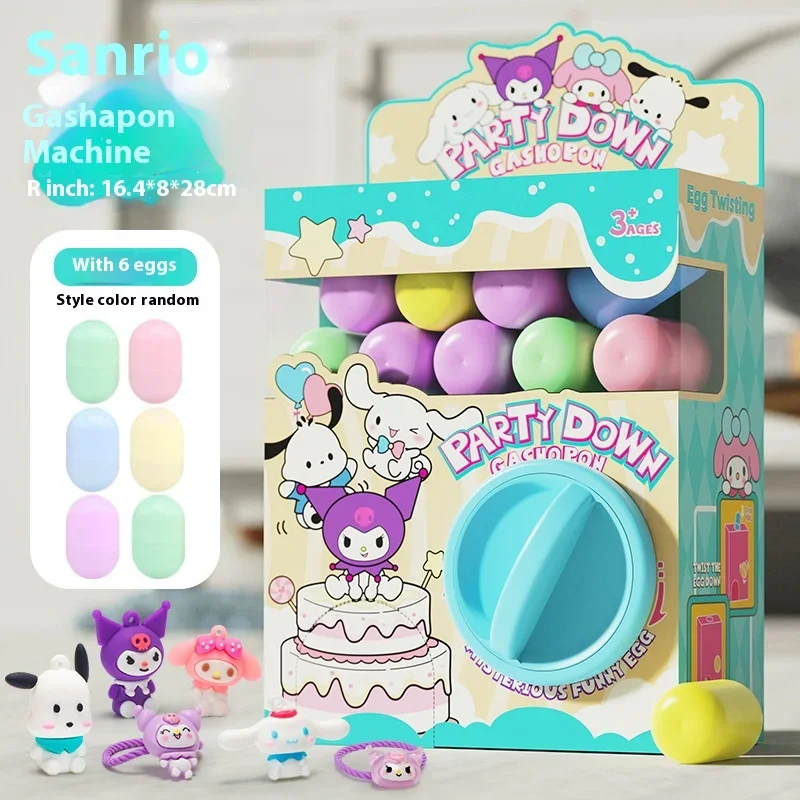 Sanrio Twist Egg Machine New Party Game DIY Surprise Doll Twist Egg ...
