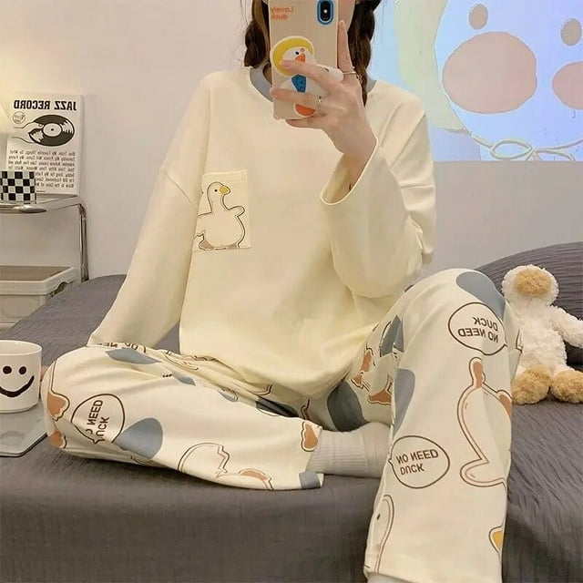 Sanrio Two Piece Pajamas Kawaii Hello Kitty Cosplay Clothes Kuromi