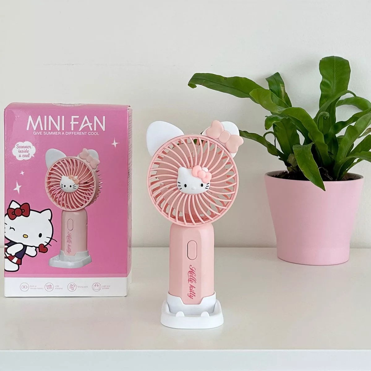 Sanrio Usb Charge Fan Aniem Hello Kitty Cinnamoroll Melody Kuromi Cute ...
