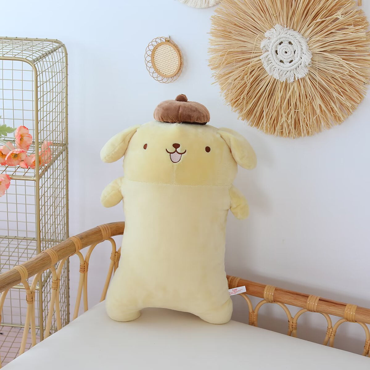 Sanrio Very Soft Pom Pom Purin Stuffed Toy Back Cushion Pillow Kawaii ...