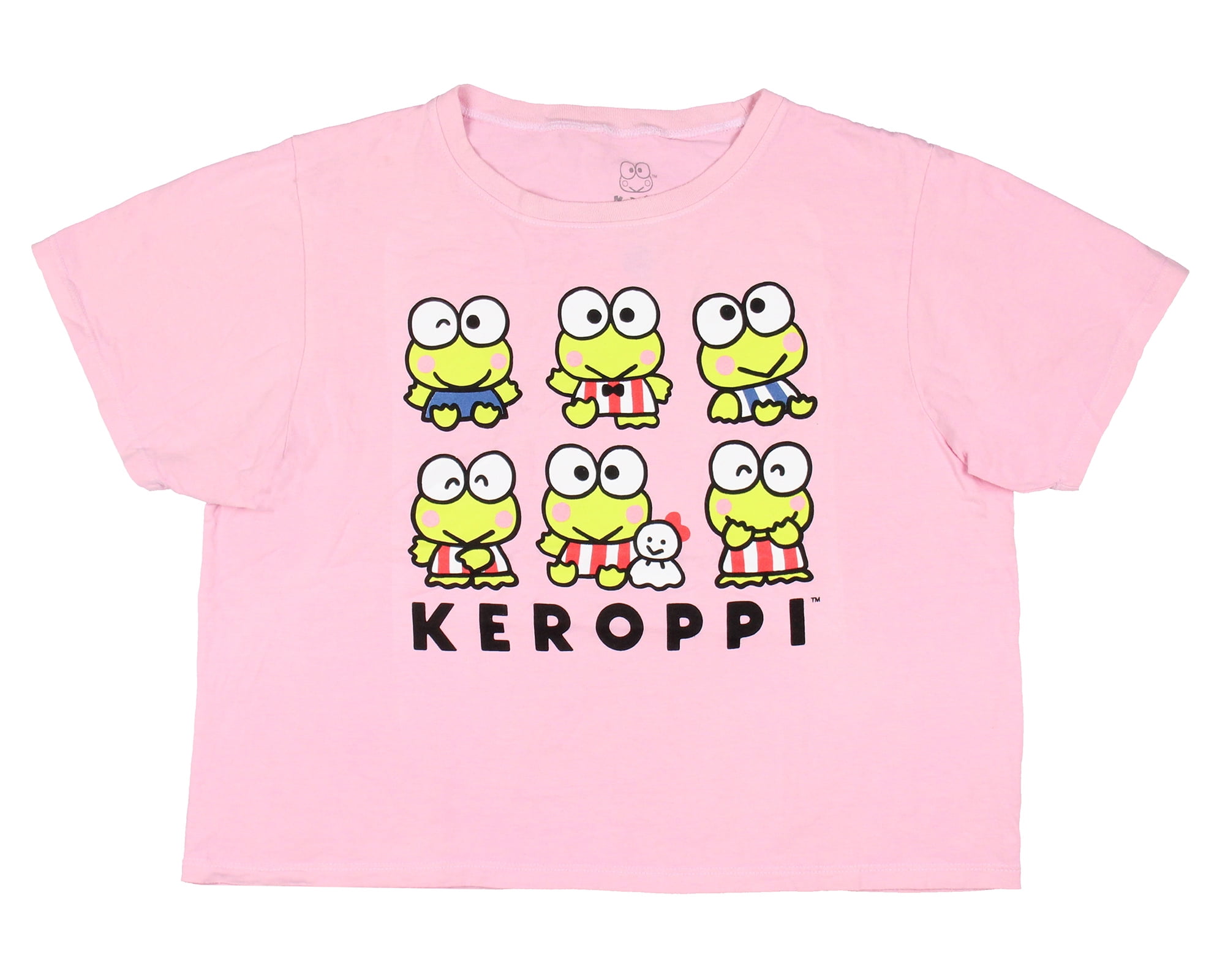 Sanrio Women's Keroppi Frog Character Grid Design Cropped Adult Graphic ...