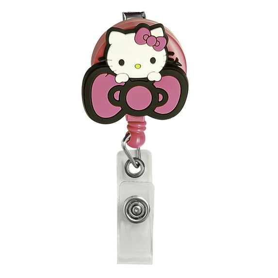 Sanrio Womens Hello Kitty Badge Reel, 26-inch Retractable ID Card Badge ...