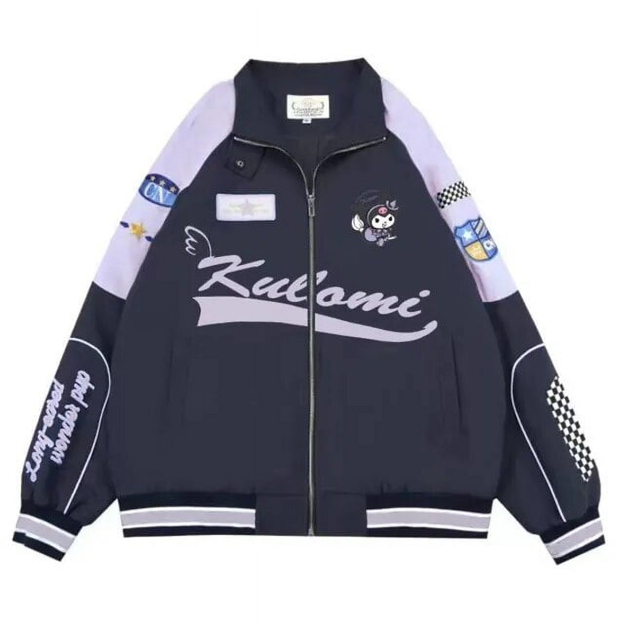 Sanrio Y2k Cinnamoroll Racer Jacket Kawaii Biker Jacket Pants Punching ...