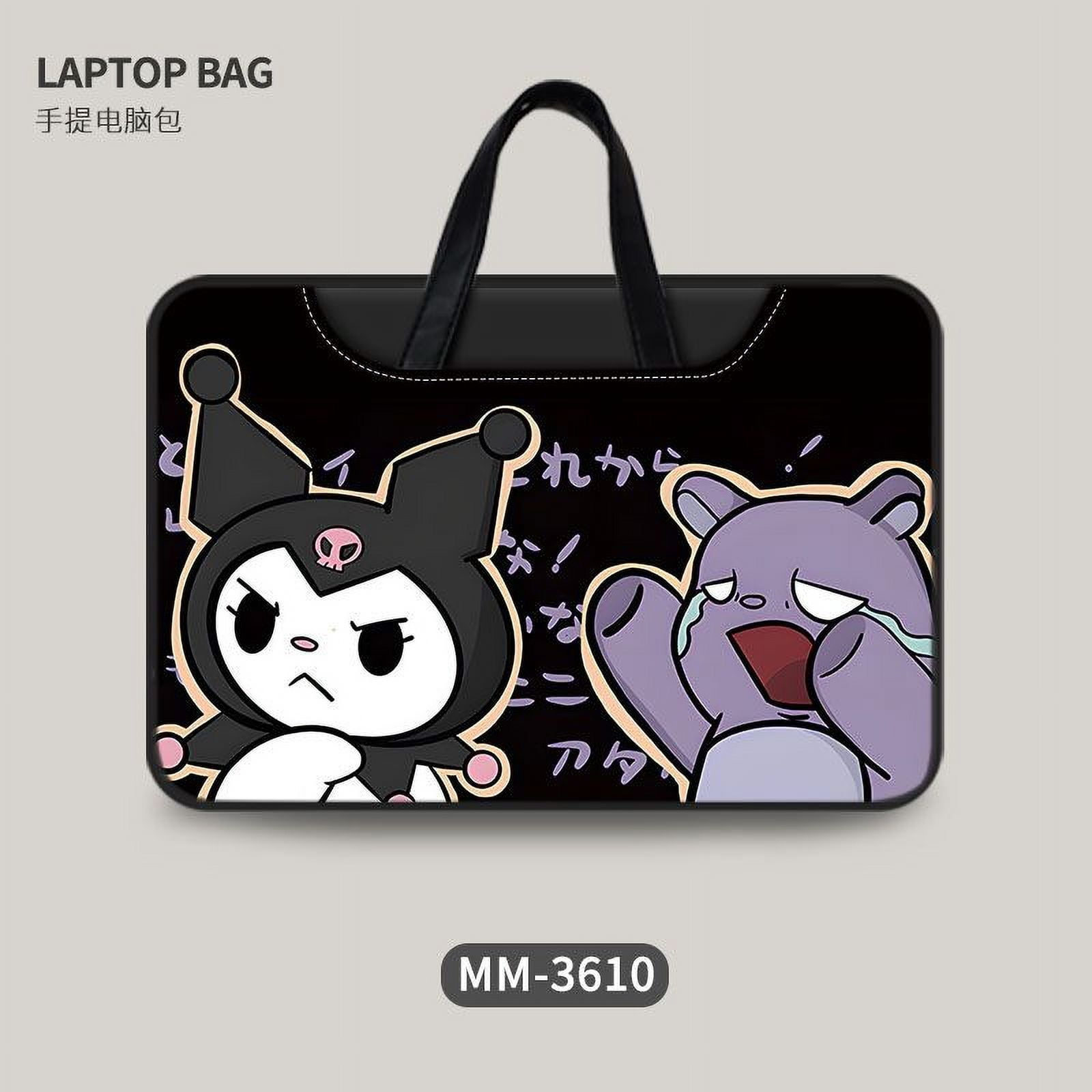 Sanrio anime series Kuromi black laptop bag iPad air14/11 /14/16 inch ...