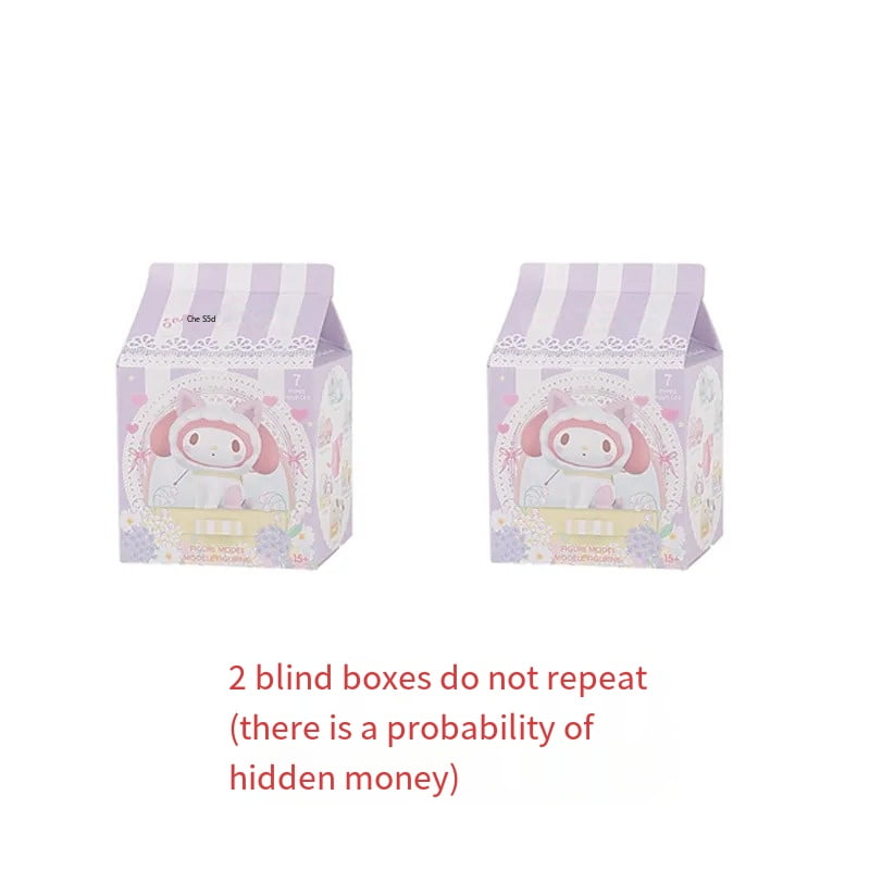 Sanrio caja ciega genuina serie Miniso Peekaboo caja misteriosa Kawaii My Melody Kuromi modelo ...
