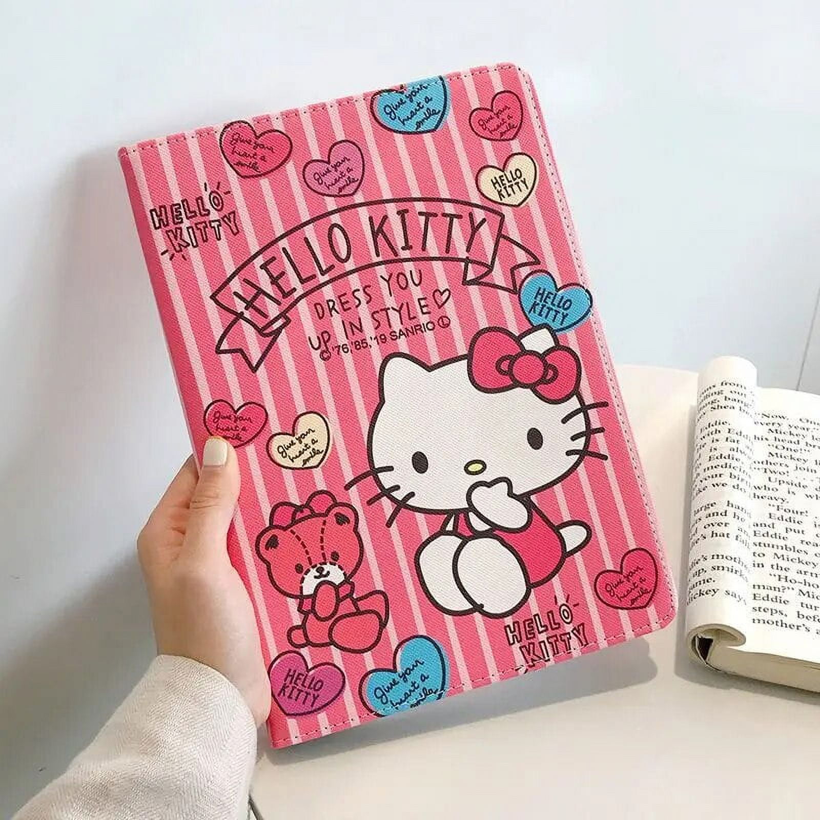 Sanrio cartoon Hello Kitty iPad Case for iPad 10.2 8th 9th 9.7 5th 6th ...