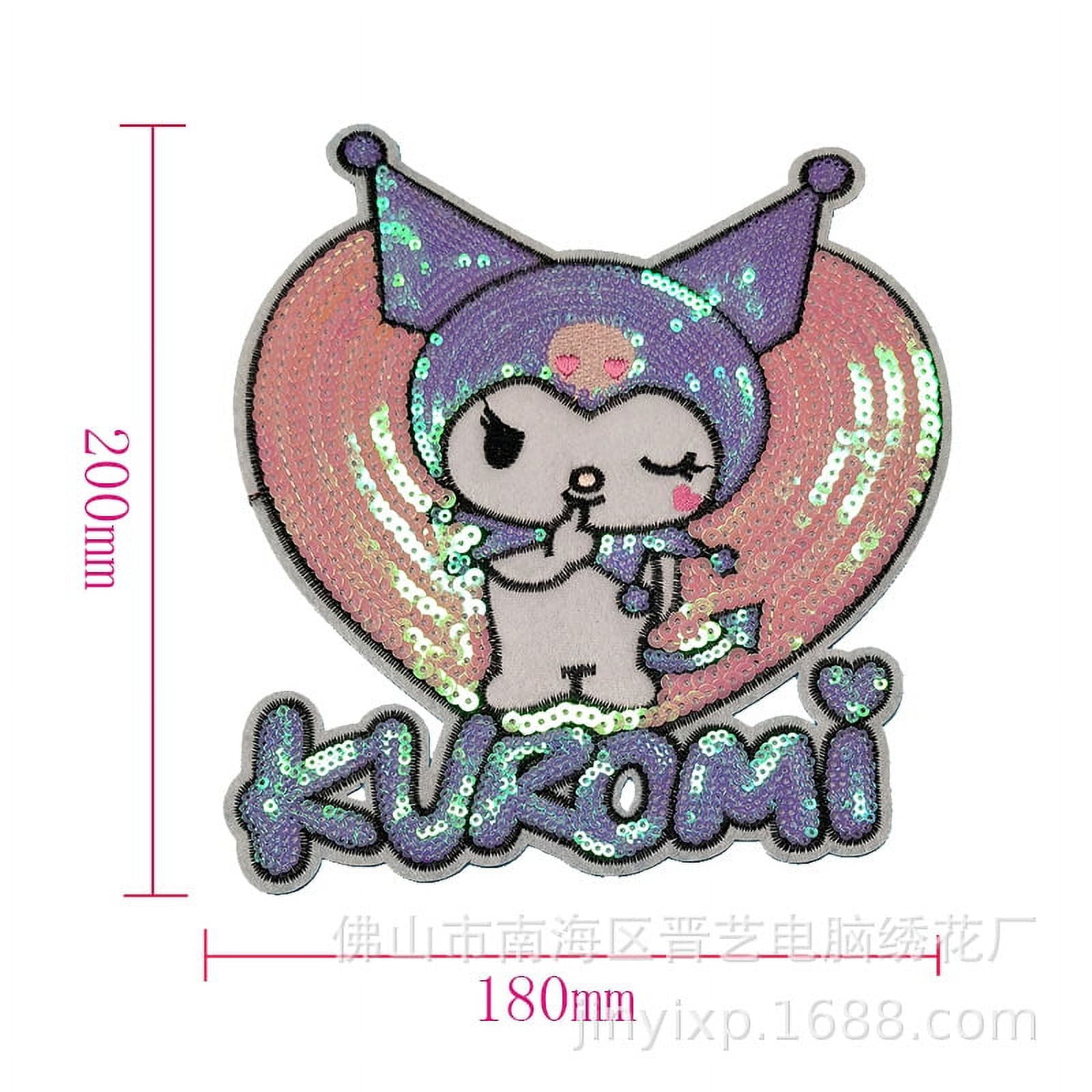 Sanrio characters Pompompurin and Kuromi embroidery patch sticker ...
