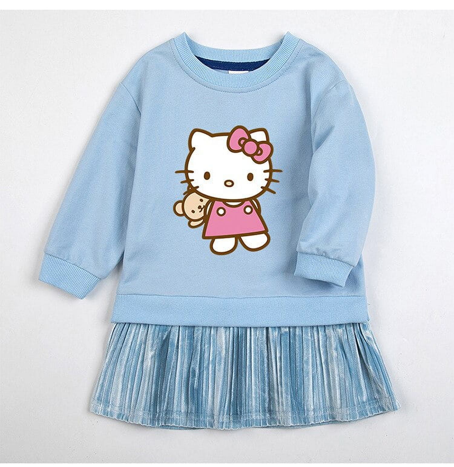 Sanrio hello kitty girl dress 2022 spring and autumn new children's ...