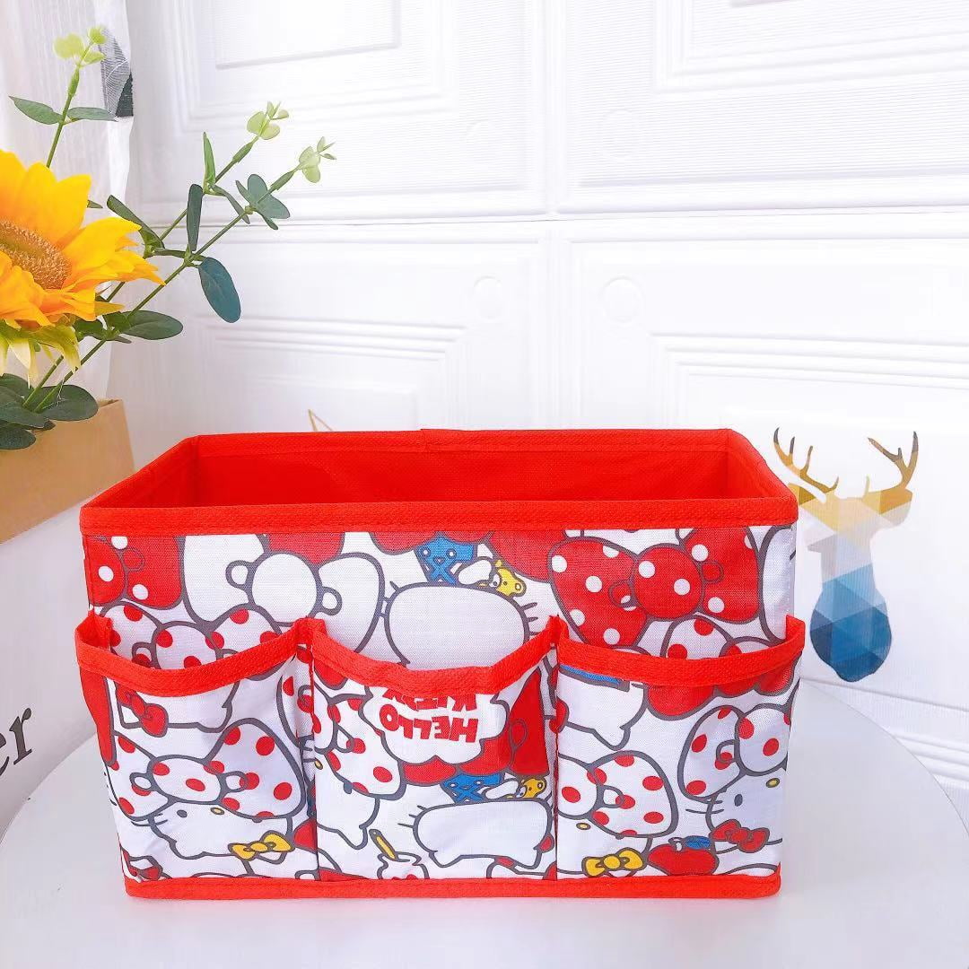Sanrio hello kitty storage box Kuromi foldable storage desktop storage ...