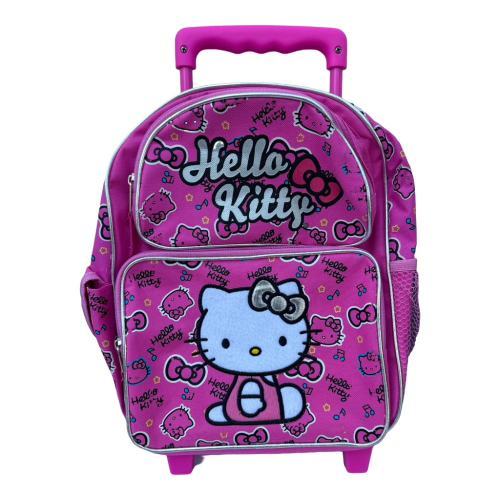 Sanrio pink Hello Kitty Pre-K toddler rolling backpack - Walmart.com