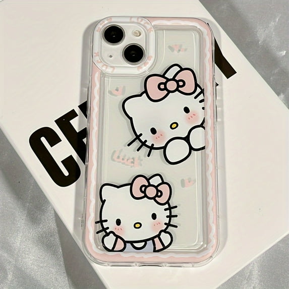 Sanrio pink Hello Kitty cartoon phone case with magnetic suction, drop ...