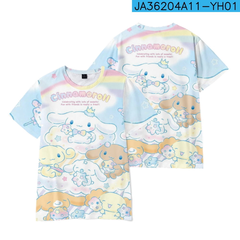 Sanrio3d New Summer Sanrio Cinnamoroll Babycinnamoroll Short Sleeve ...