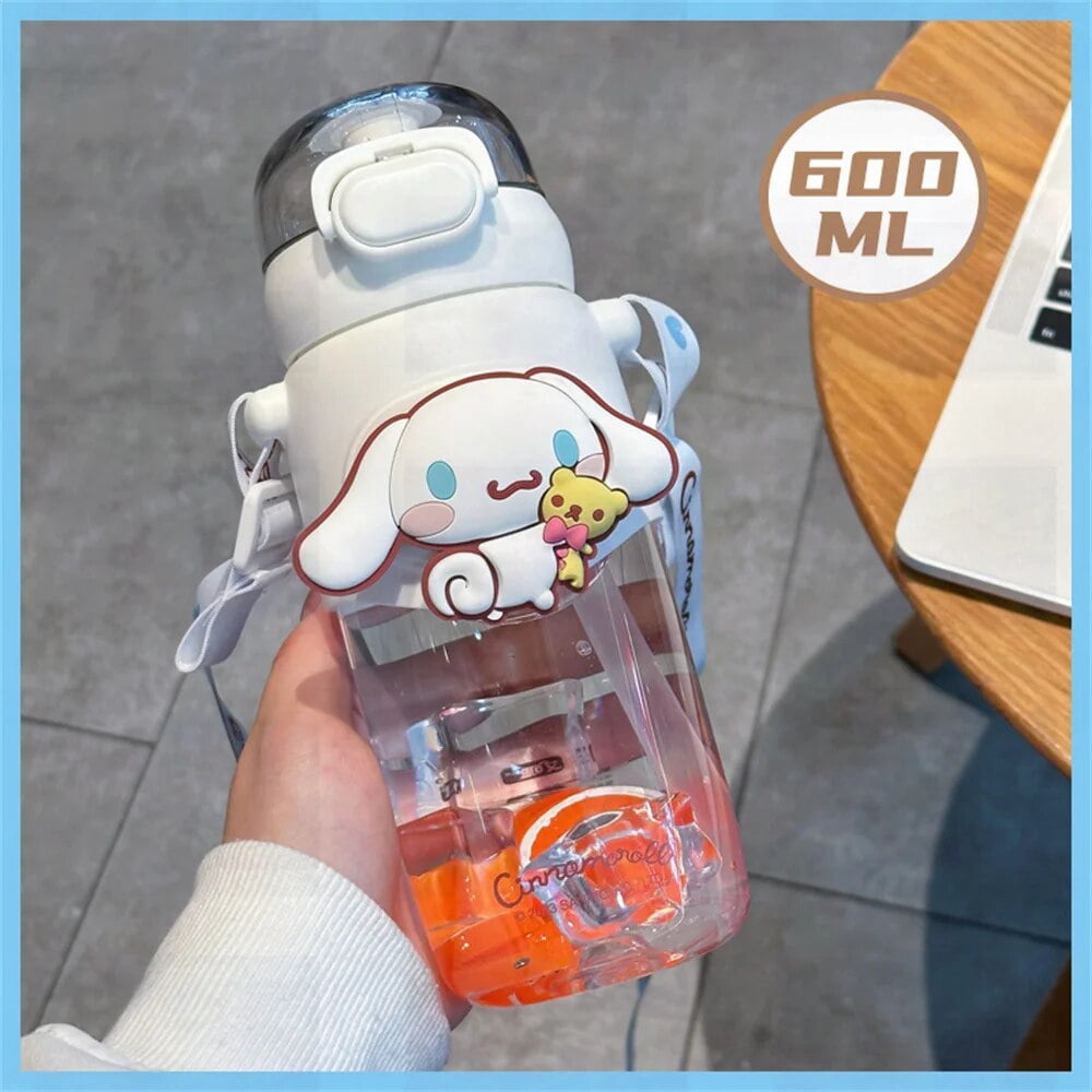 Sanrioed Anime Kuromi Cinnamoroll Melody Large Capacity Water Bottle ...