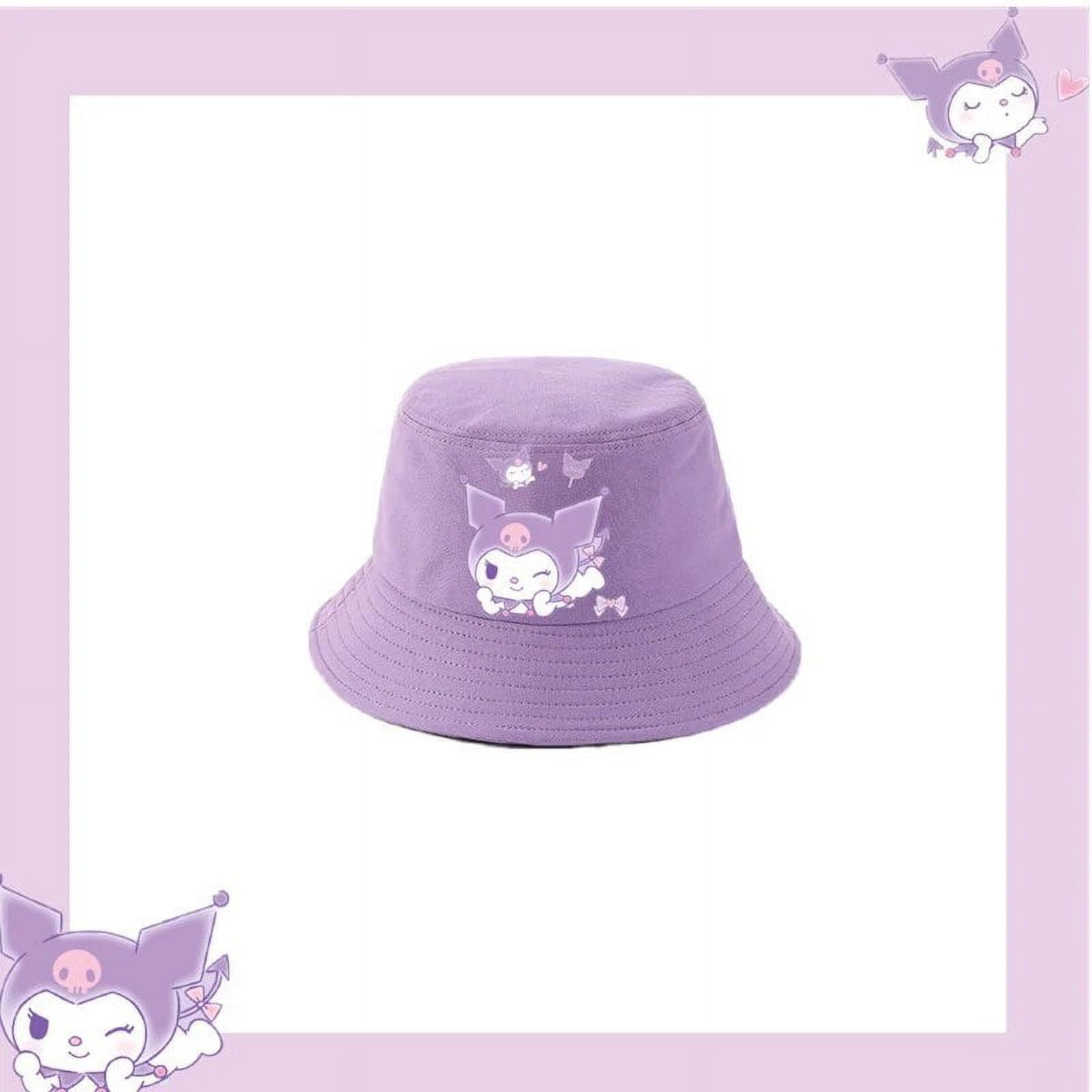 Sanrioed Anime Melody Kuromi Cinnamoroll Child-Parents Bucket Hat Boy ...