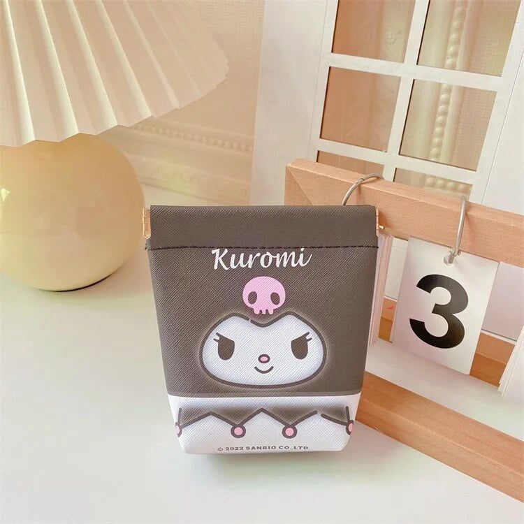 Sanrioed Anime Printed Pu Wallet Kawaii Coin Purse Cartoon My Melody ...