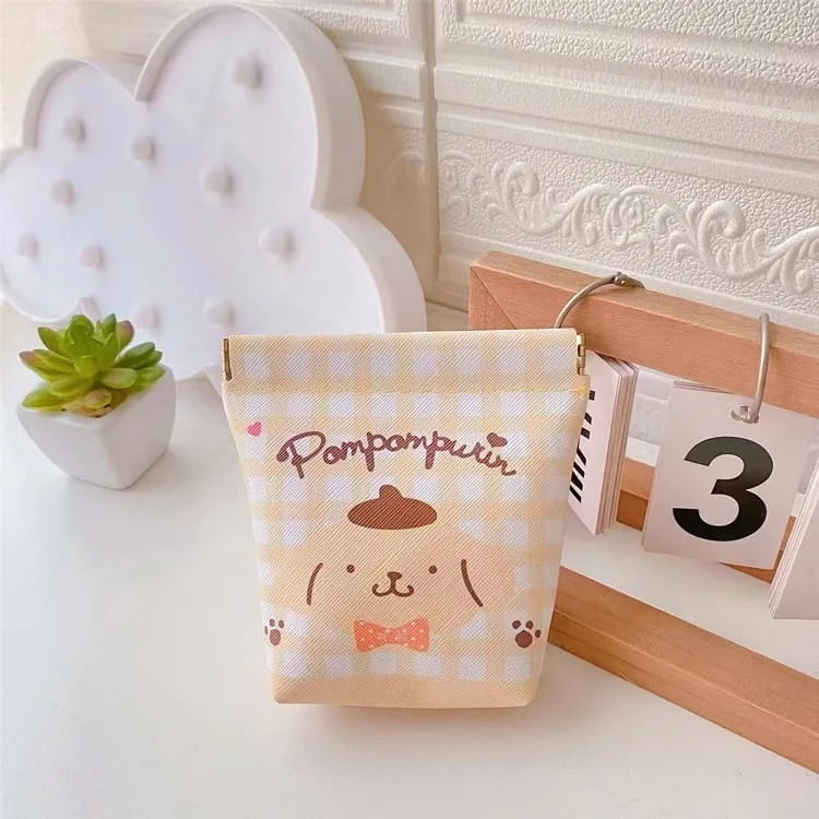 Sanrioed Anime Printed Pu Wallet Kawaii Coin Purse Cartoon My Melody ...