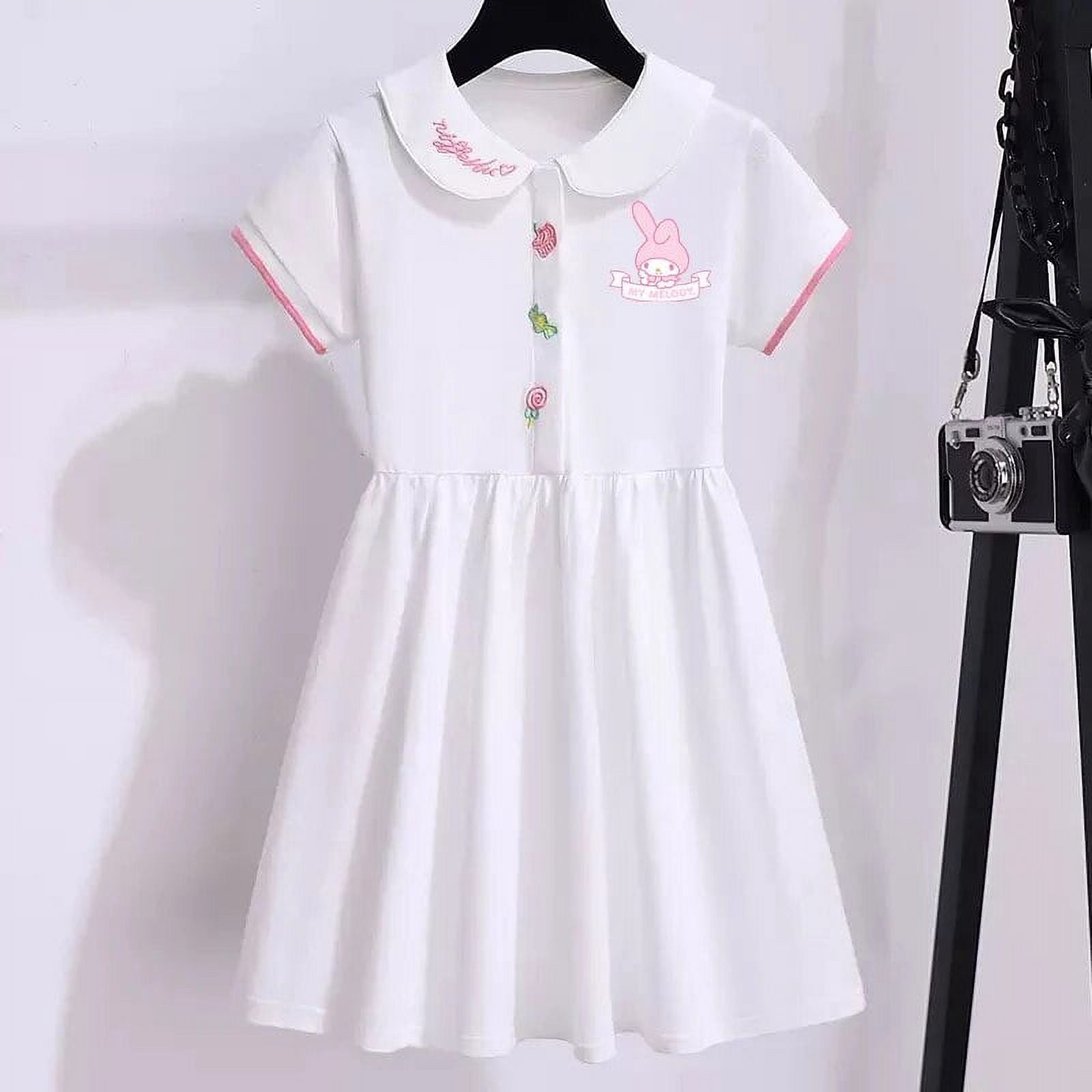 Sanrioed Cartoon My Melody Printed Children's Short Sleeved Dress ...