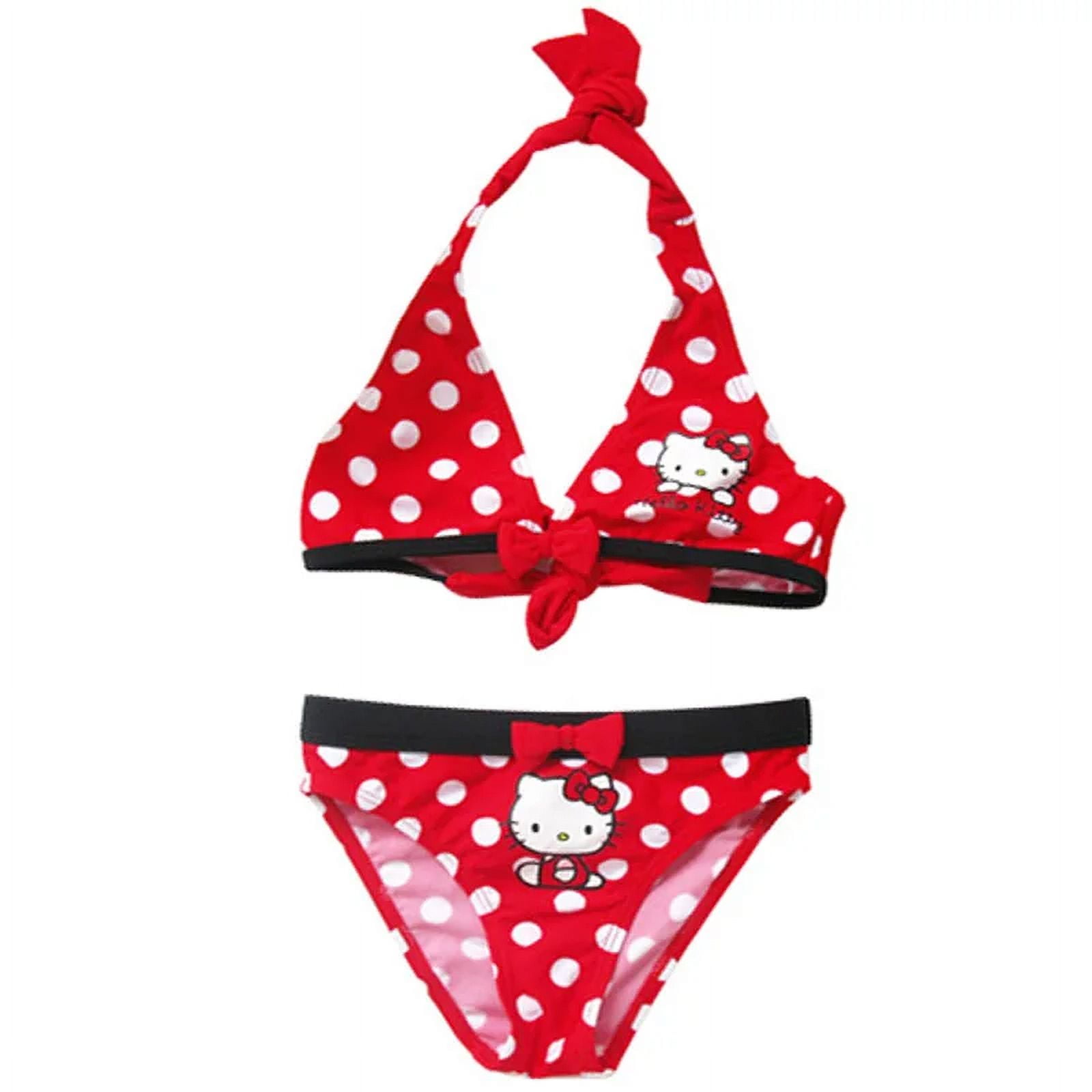 Sanrioed Hello Kitty Kids Bikini Sleeveless Suspender Cartoon Printed ...