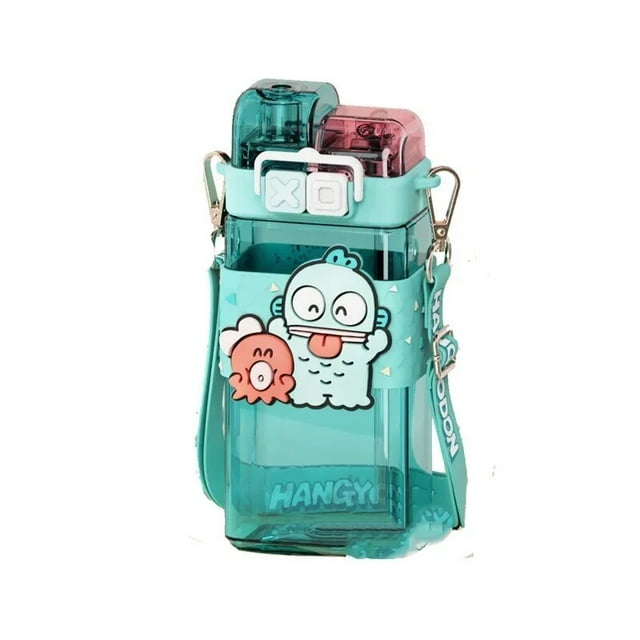 Sanrioed Hello Kitty Kuromi Hangyodon Water Cup 520ML Double Drink Plastic Kettle Co Branded 3D ...