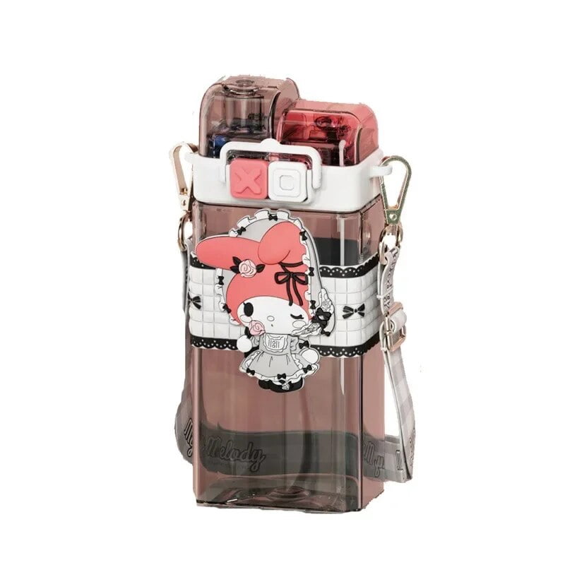 Sanrioed Hello Kitty Kuromi Hangyodon Water Cup 520ML Double Drink ...