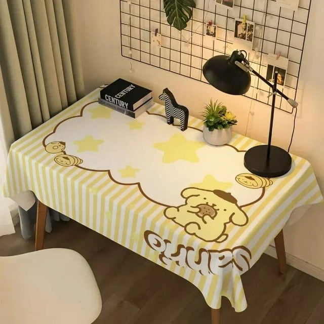Sanrioed Hello Kitty Kuromi Table Cloth Antibacterial Dustproof Velvet ...
