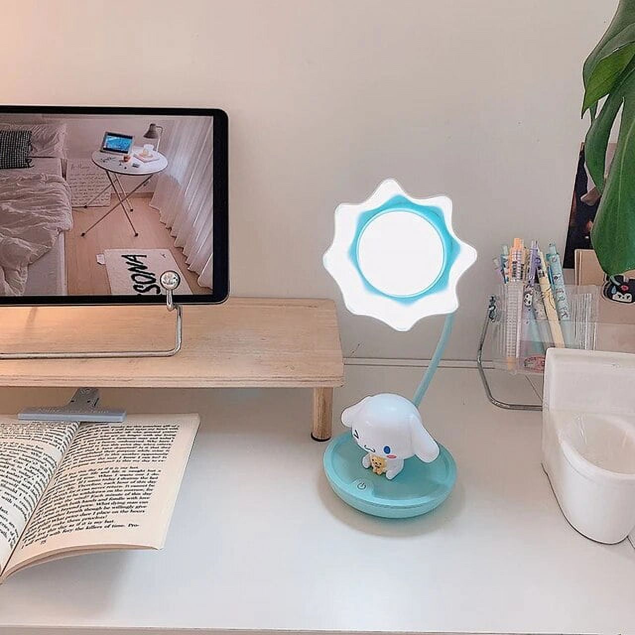 Sanrioed Kawaii My Melody Cinnamoroll Kuromi Desktop LED Learning ...