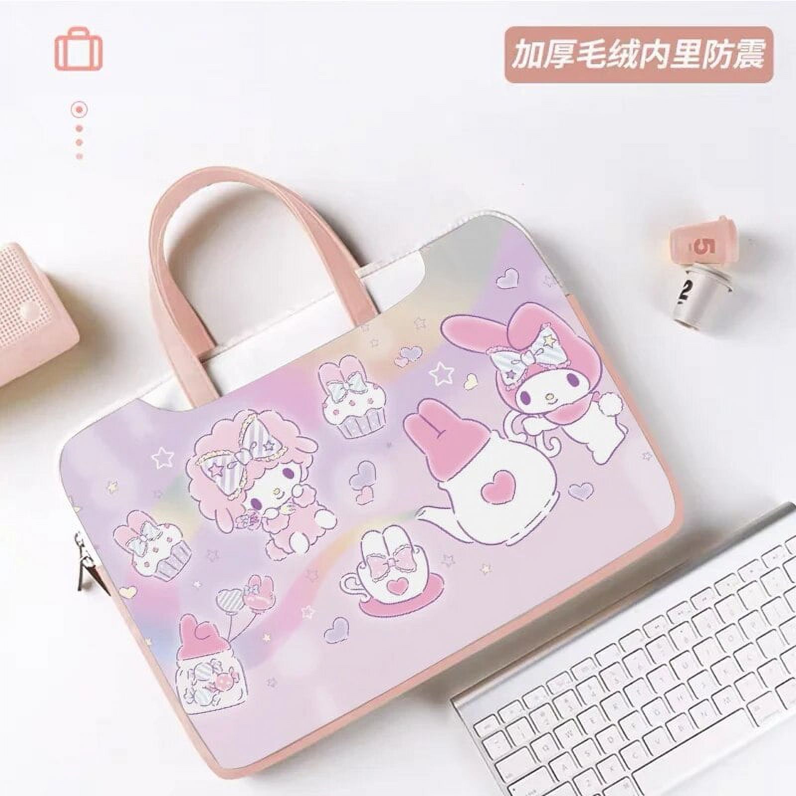 Sanrioed My Melody Cinnamoroll Kuromi Cute Cartoon Laptop Bag Kawaii ...