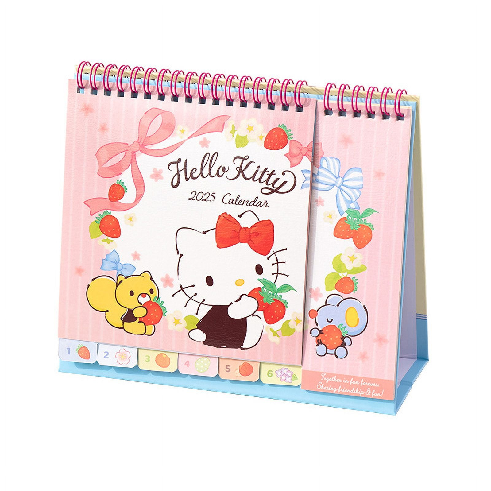 Sanrios 2025 Calendar Hellokittys My Melody Kuromi Pochacco Desktop ...