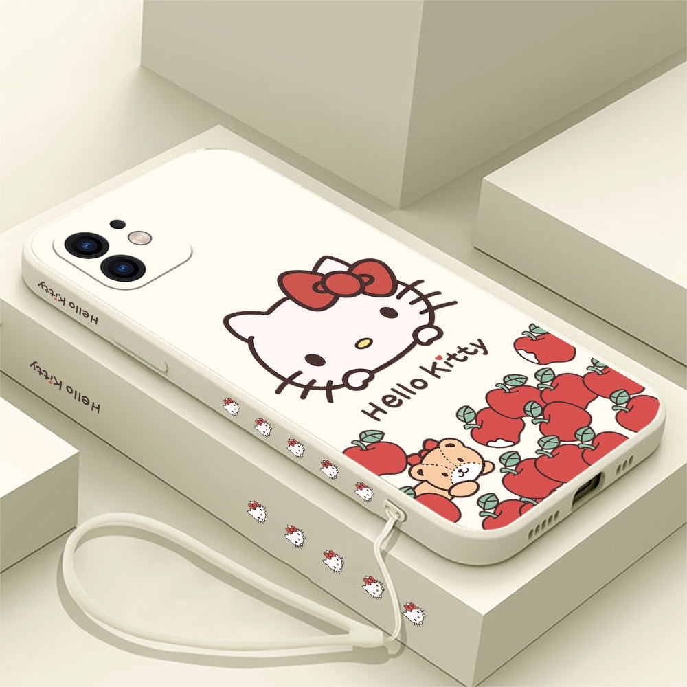 Sanrios Cartoon Hello kitty Cute Phone Case For iPhone 15 14 13 12 11 ...