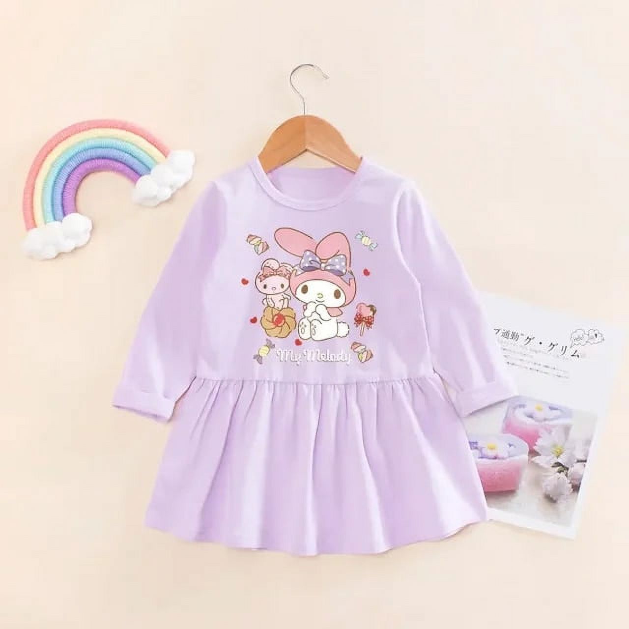 Sanrios Cinnamoroll Kuromi My Melody Girls Dress Anime Cartoon Children ...