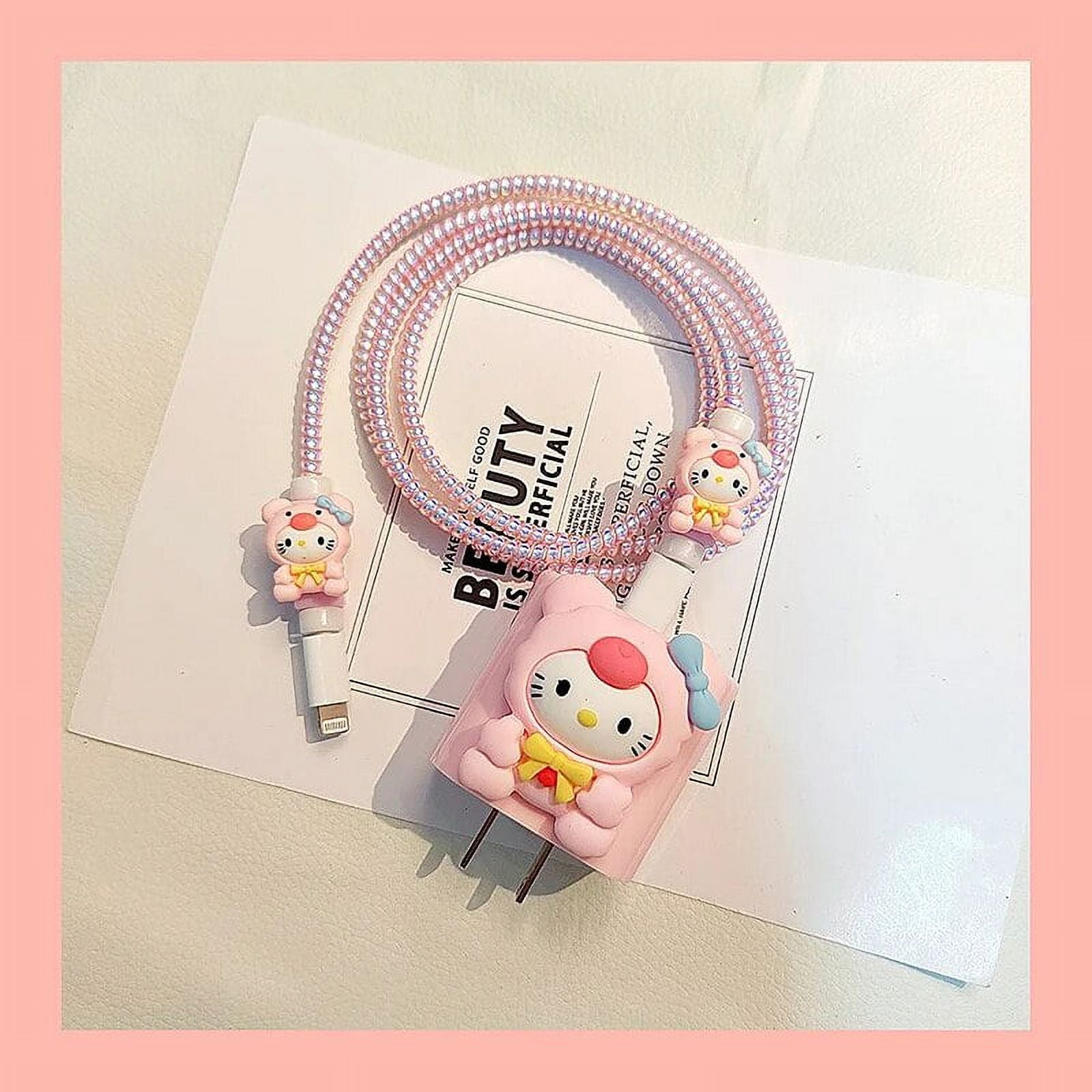 Sanrios Hello Kitty 3D Anti-Break Cable Protector Usb Charger Cable ...