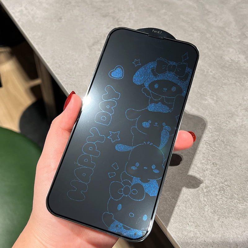 Sanrios Hello Kitty Kuromi Pochacco Invisible Shadow Glass Screen ...