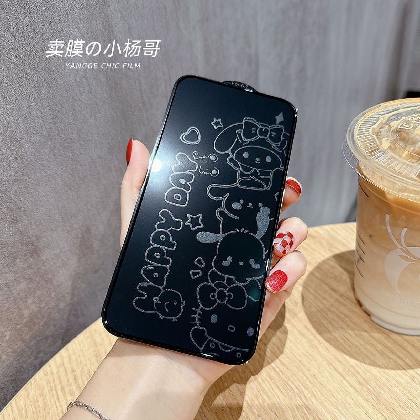 Sanrios Hello Kitty Kuromi Pochacco Invisible Shadow Glass Screen ...