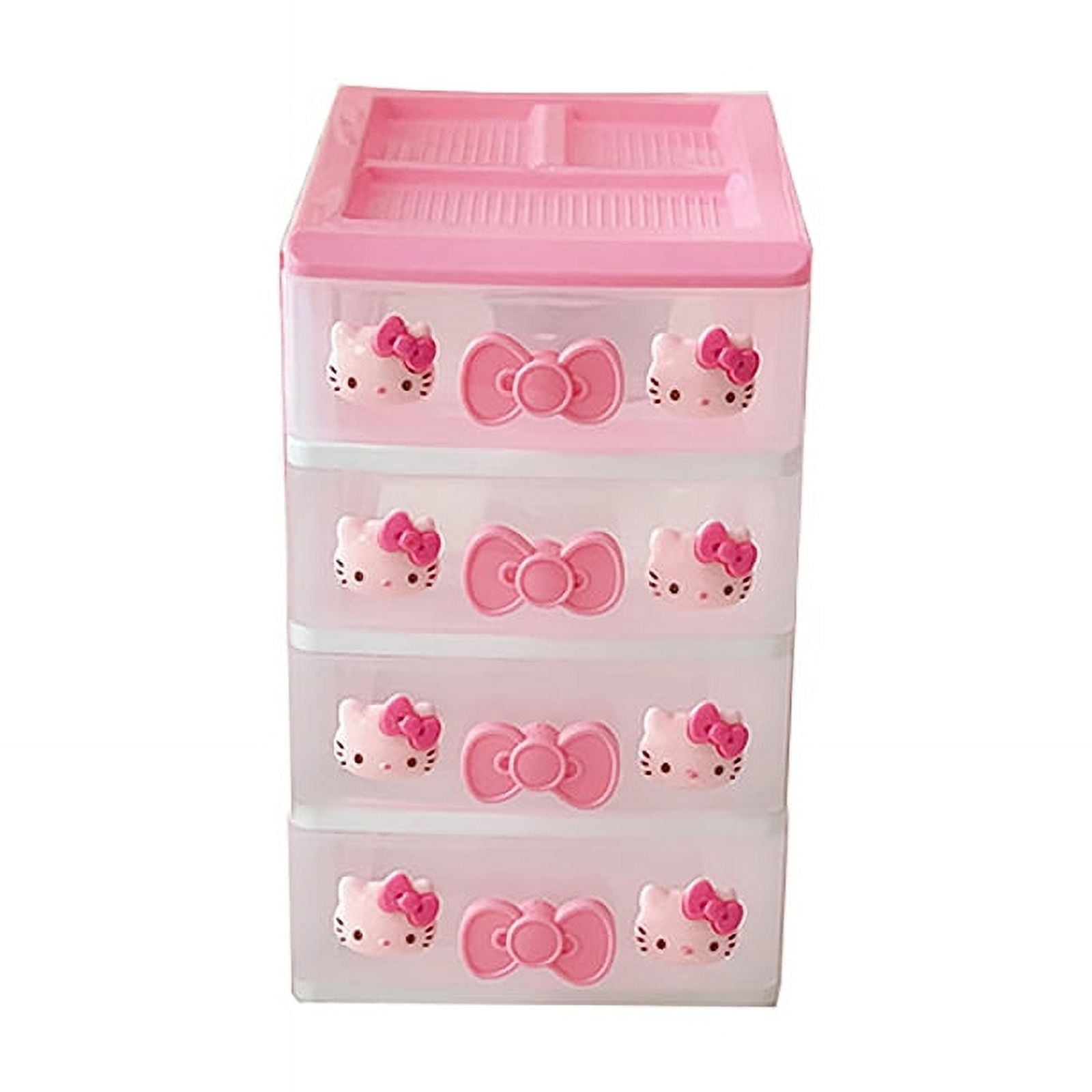 Sanrios Hello Kitty My Melody Drawer Storage Box Cartoon Desktop ...