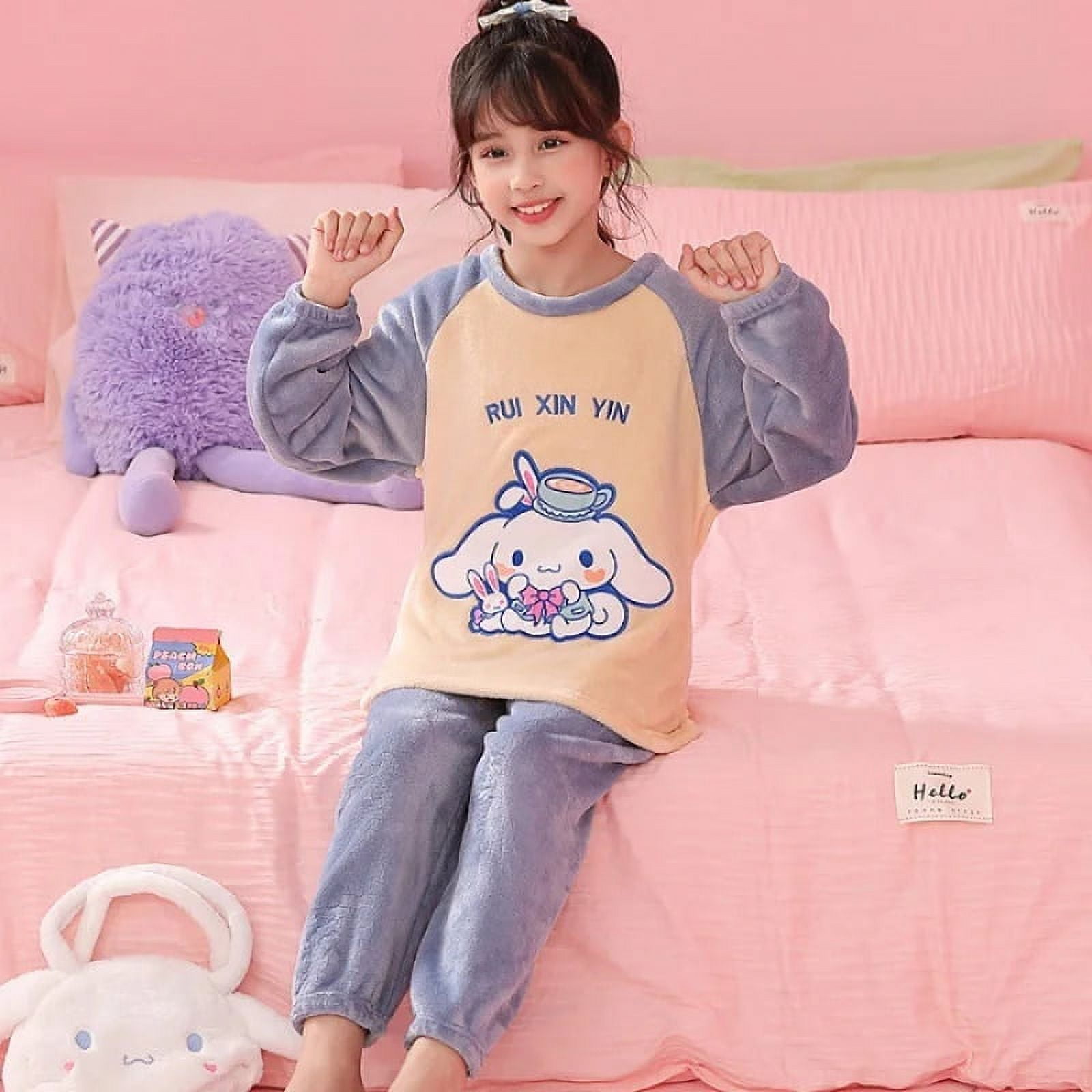 Sanrios Kuromi Cinnamoroll Children Pajamas Anime Hello Kitty My Melody ...