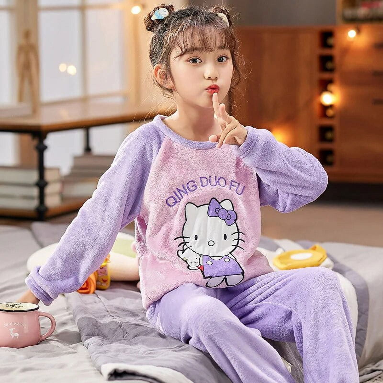 Sanrios Kuromi Cinnamoroll Children Pajamas Anime Hello Kitty My Melody ...