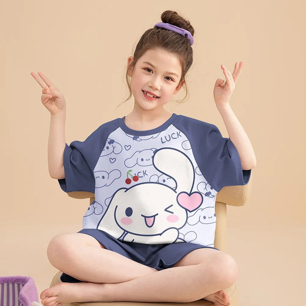Sanrios Kuromi Cotton Parent-Child Pajamas Set Cinnamoroll Melody ...