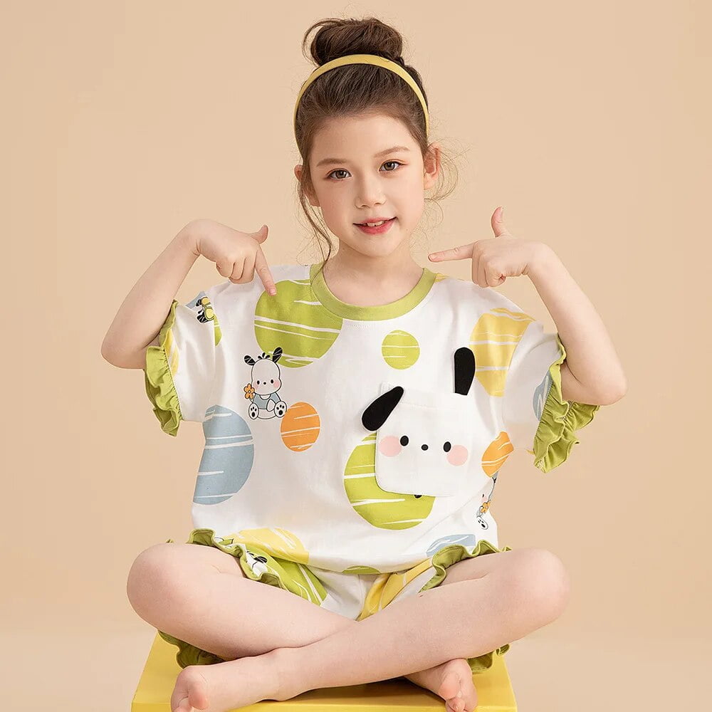 Sanrios Kuromi Cotton Parent-Child Pajamas Set Cinnamoroll Melody ...