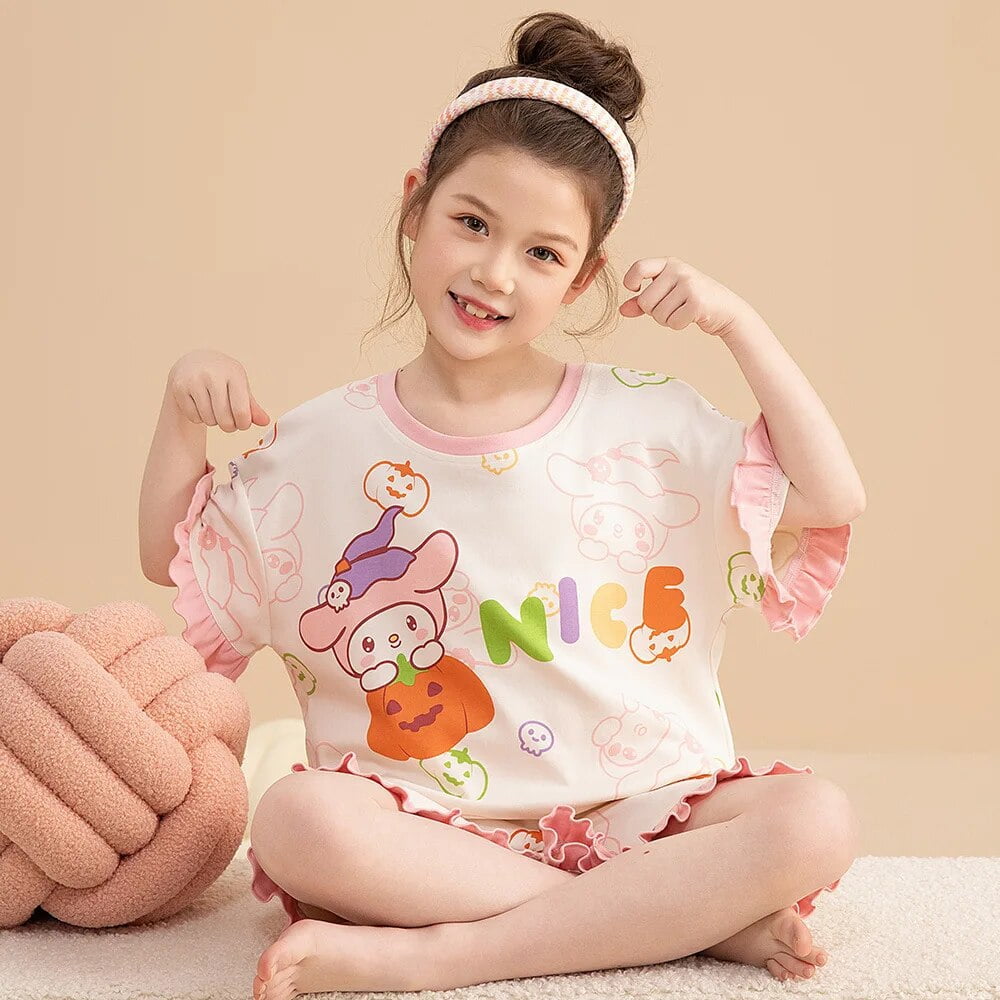 Sanrios Kuromi Cotton Parent-Child Pajamas Set Cinnamoroll Melody ...