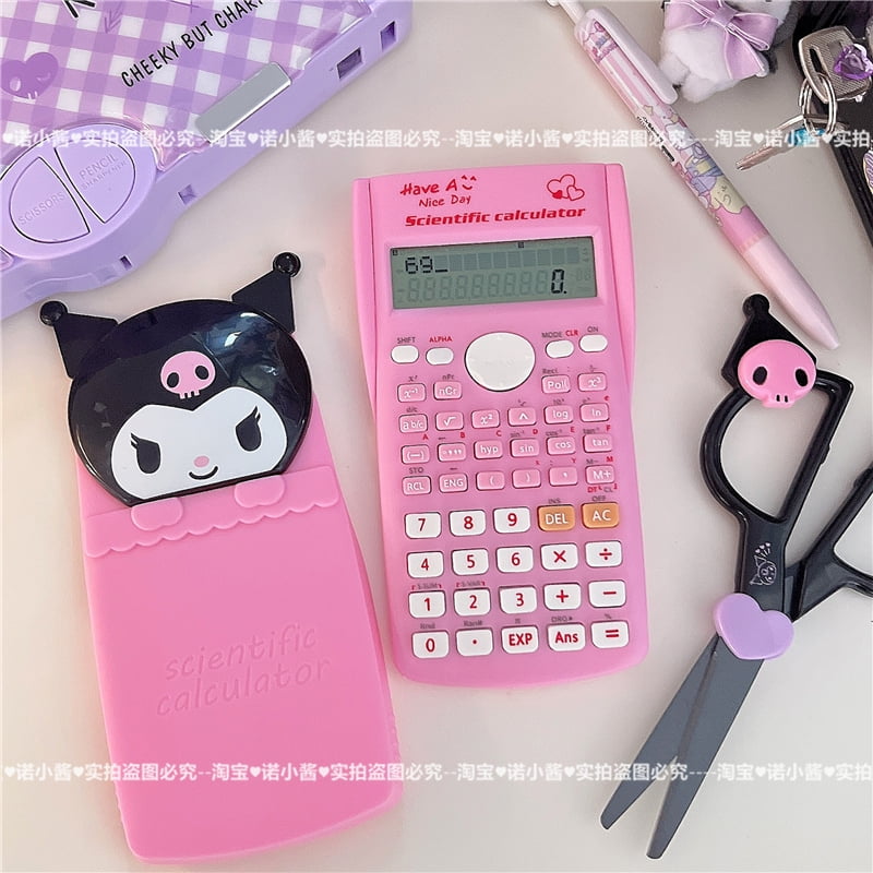 Sanrios Kuromi Hello Kittys Electronic Calculator Desktop Students ...