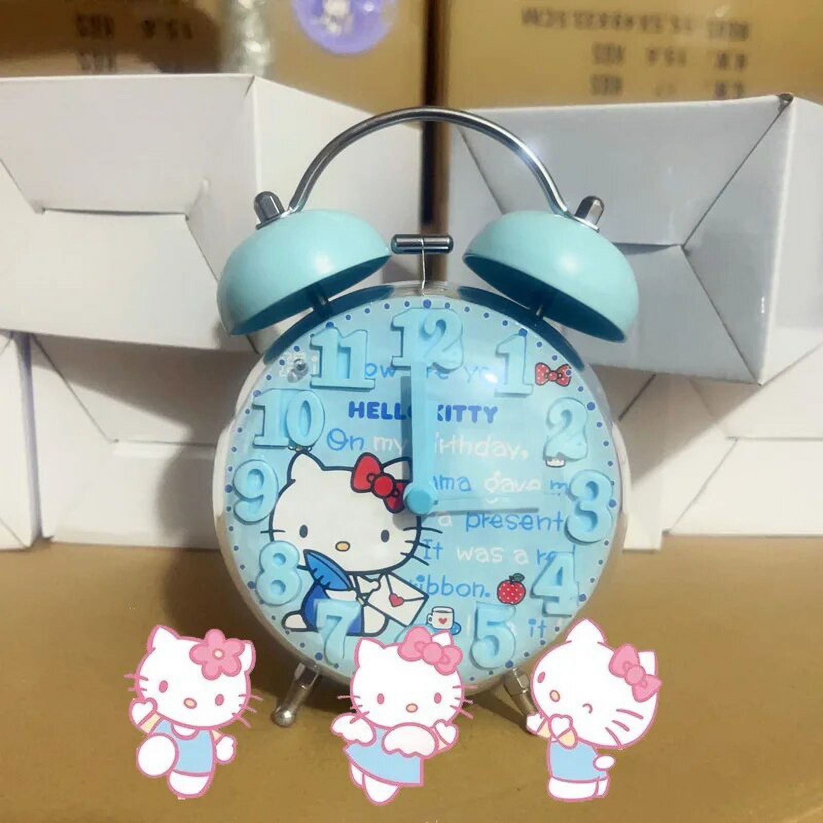 Sanrios Kuromi Mymelody Cinnamoroll kawaii Anime Cartoon Round Alarm ...