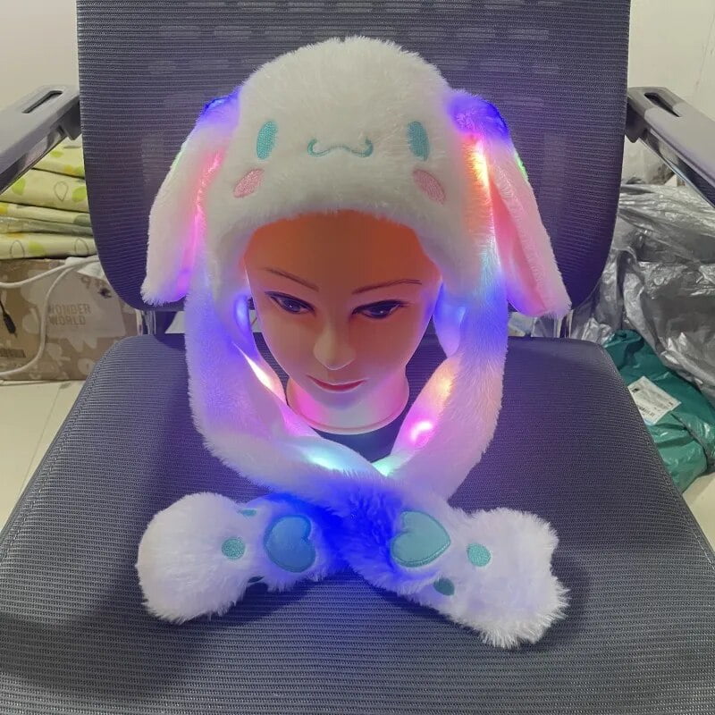 Sanrios Kuromi Plush Luminous Hat Cinnamoroll My Melody Hello Kitty ...