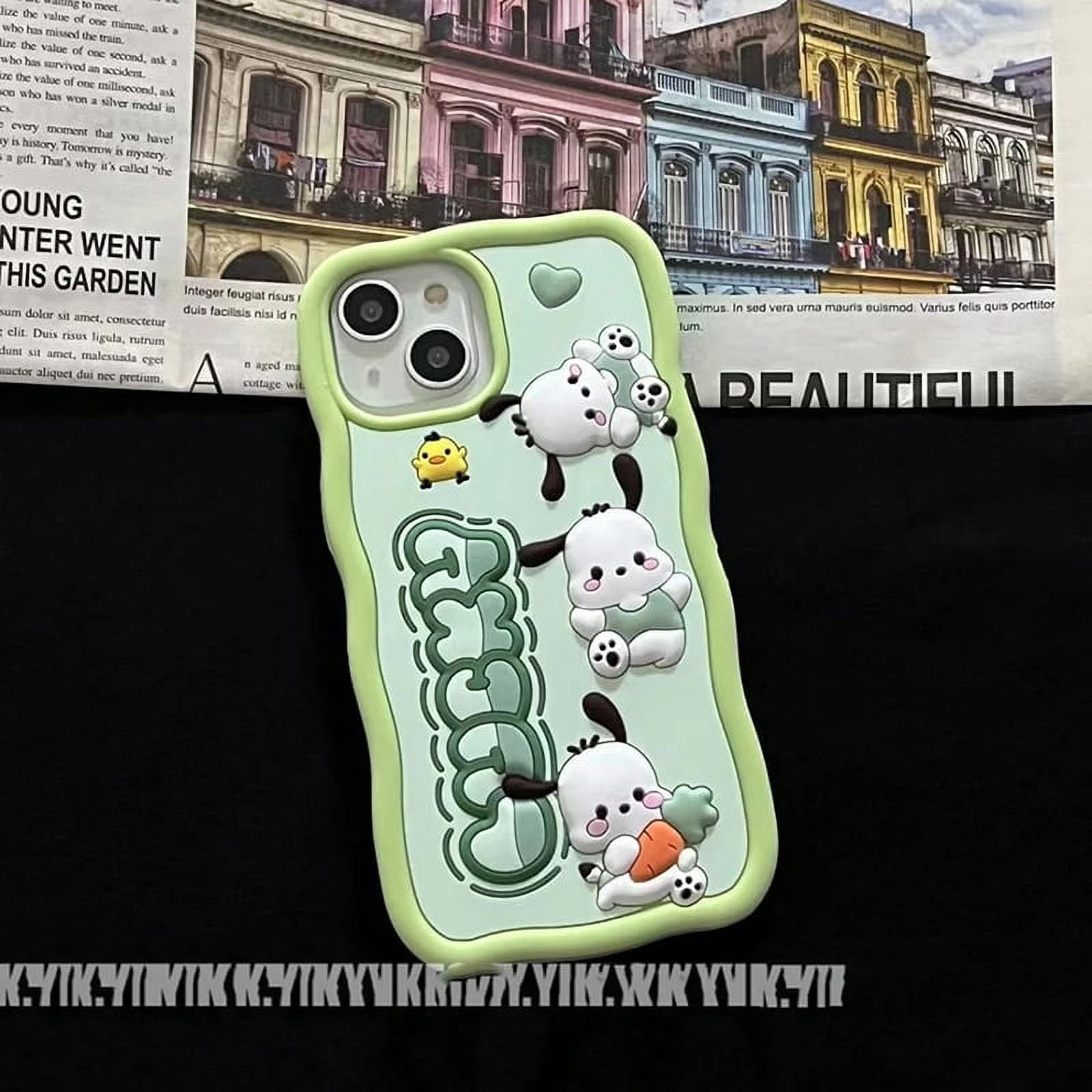 Sanrios Melody Hello Kitty Kuromi Stereo 3D Cartoon Soft Anti-Fall Case ...